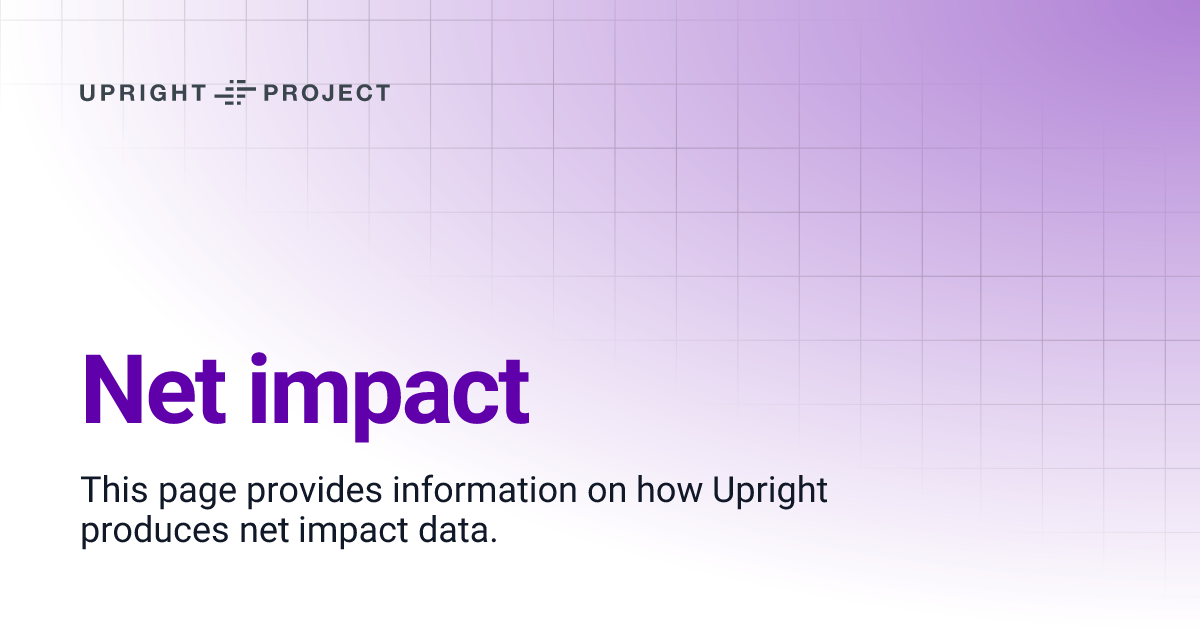 Net impact | Upright Knowledge Base
